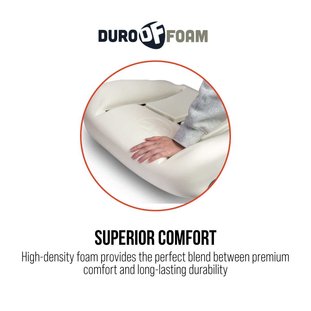 The Seat Shop Durofoam Replacement Driver Bottom Foam Seat Cushion (Compatible with 2004-2008 Ford F150 Lariat, XL, XLT, STX, FX2, FX4, and King Ranch)