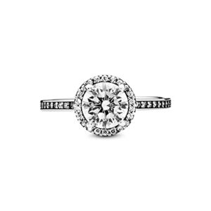 PANDORA Classic Elegance Ring, Sterling Silver, Clear Cubic Zirconia, Size 8.5