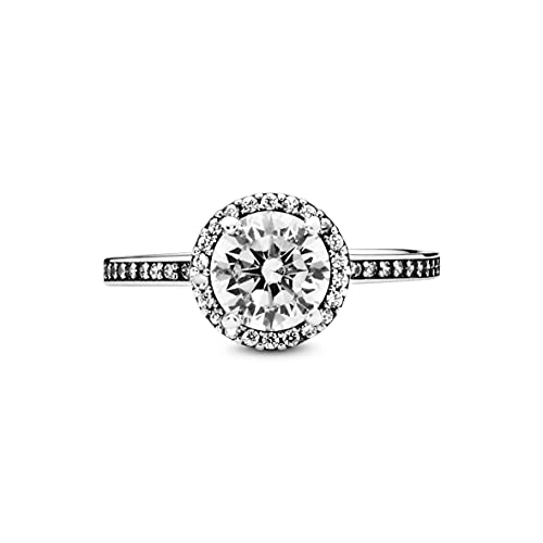 PANDORA Classic Elegance Ring, Sterling Silver, Clear Cubic Zirconia, Size 8.5