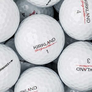 kirkland 96 signature - value (aaa) grade - recycled (used) golf balls,white