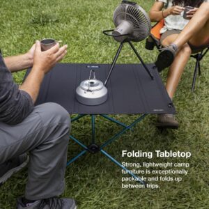 Helinox Table One Hard Top Lightweight, Collapsible, Portable, Outdoor Camping Table, Large - 29.5 x 22.5 Inches, Black