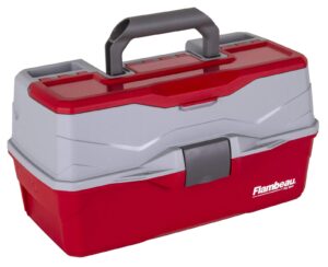 flambeau outdoors 6383tb 3-tray - classic tray tackle box - red/gray