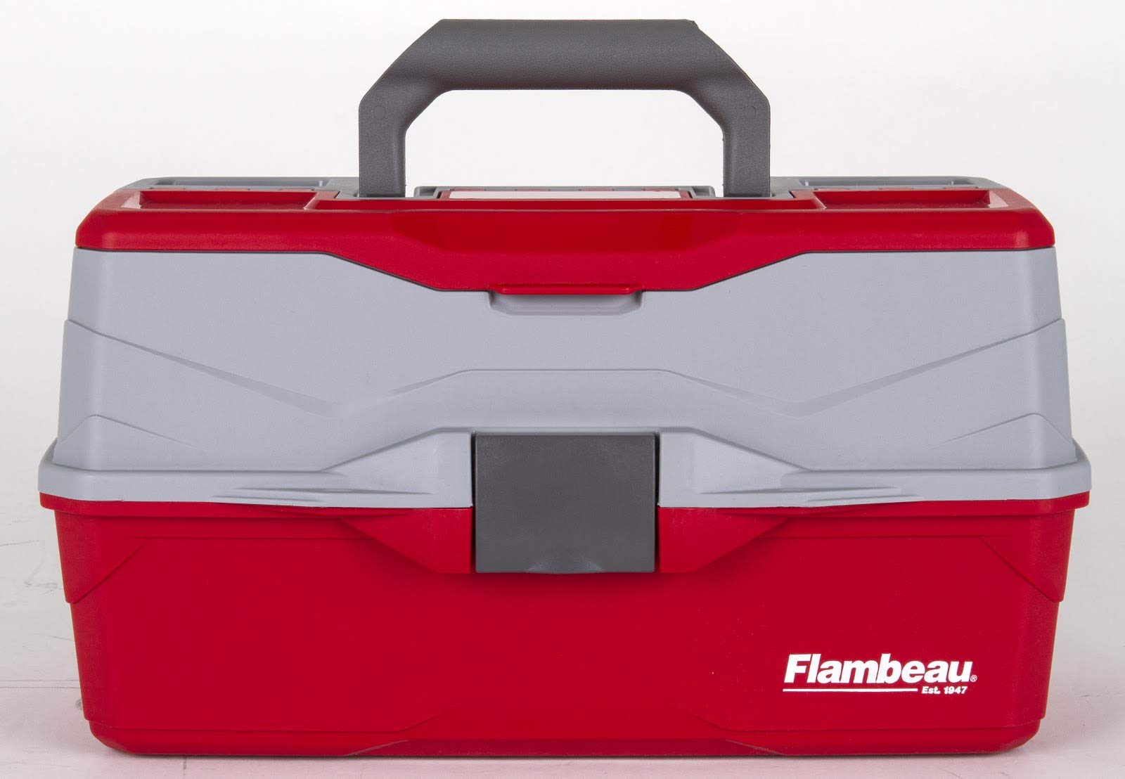 Flambeau Outdoors 6383TB 3-Tray - Classic Tray Tackle Box - Red/Gray