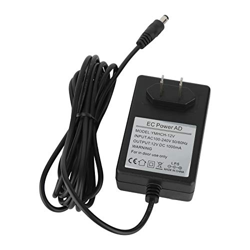 EC Power AD 9.8 Ft 12V 1A Power Supply AC Adapter for Yamaha PSR, YPG, YPT, DGX, DD, EZ and P Digital Keyboard Series (PA130 PA150 PSR-E403 and Below YPT-400 and Below EZ-200 EZ-AG)