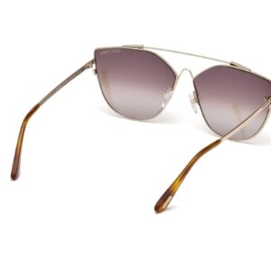 Tom Ford FT0563 28G Shiny Rose Gold Jacquelyn Pilot Sunglasses Lens Category 2