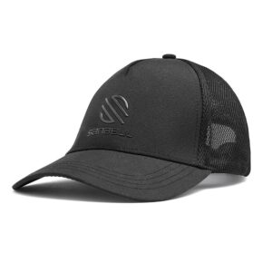 sanabul blackout trucker performance hat for men and women | elevate your style and performance with minimalist design technology