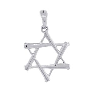 small jewish star of david baseball bats charm in sterling silver