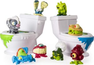 flush force - series 1 - bizarre bathroom collectible 8-pack figures (color/styles may vary)