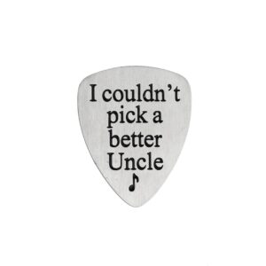 i couldn’t pick a better uncle musical guitar pick jewelry gift for uncle