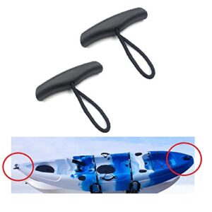 Anndason 4 PCS Kayak Canoe Carry Handle Pull Handle T-Handle with Cord and Pad Eyes