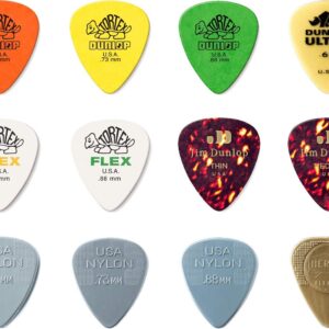 Dunlop Acoustic Variety Pack Guitar Picks, 12 Pack