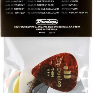 Dunlop Acoustic Variety Pack Guitar Picks, 12 Pack