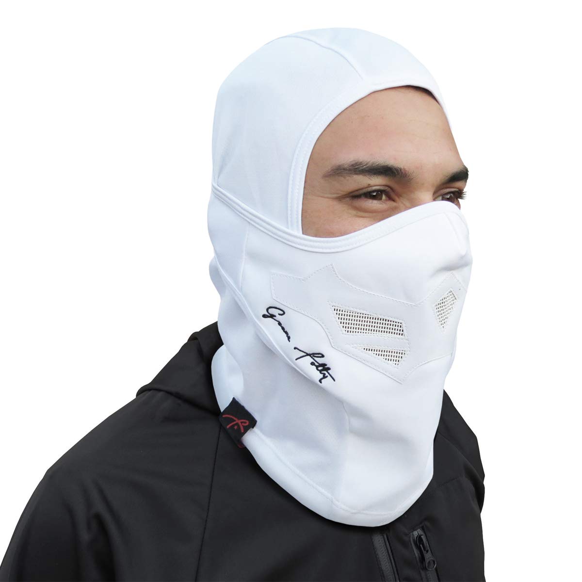 Full Balaclava Ski Face Mask. Use for Snowboarding & Cold Winter Weather Sports (One Size, White)