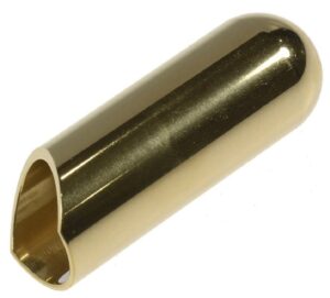 the rock slide polished brass balltip slide - small