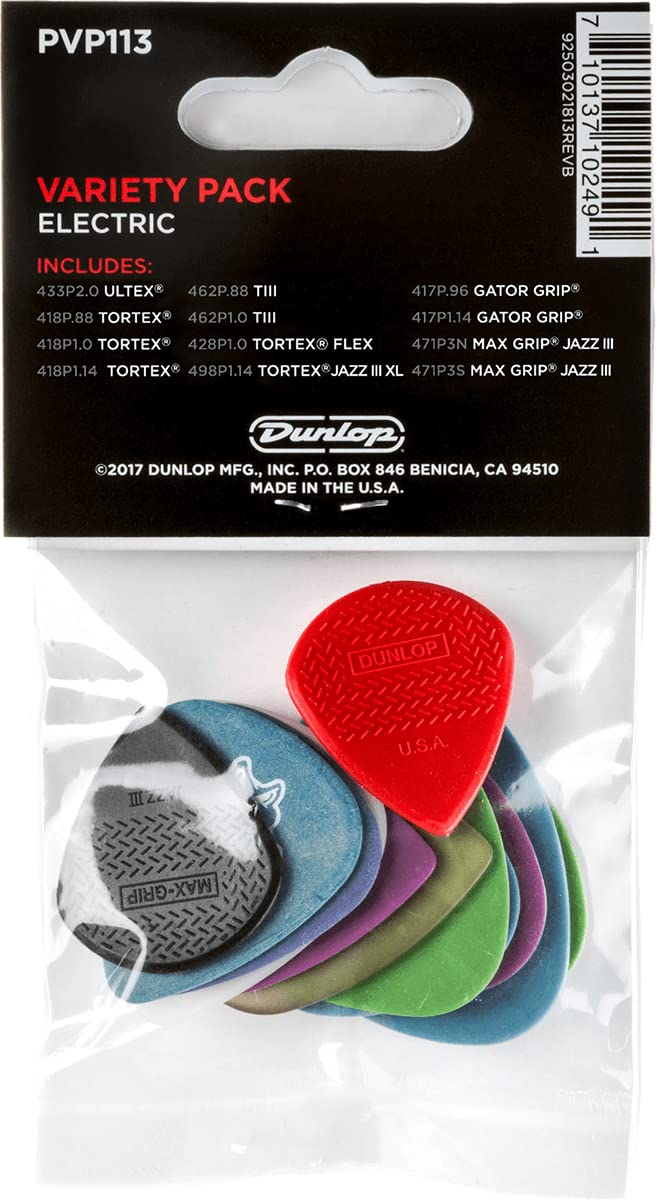 Jim Dunlop Electric Variety Pack Guitar Picks (PVP113)