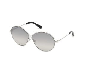 tom ford ft0564 18c shiny rhodium rania round sunglasses lens category 2 lens m