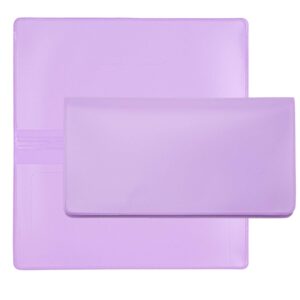 Lavendar Vinyl Checkbook Cover, Top Tear Personal Vinyl Checkbook Cover