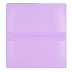 Lavendar Vinyl Checkbook Cover, Top Tear Personal Vinyl Checkbook Cover