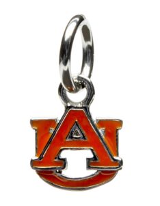 auburn university charm | au orange dangle charm | officially licensed auburn university jewelry | au jewelry | auburn tigers charms | au charms | auburn gifts | stainless steel