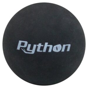 Python Black Racquetballs (Value Pack - 12 Ball Jug/Long Rally Ball!)