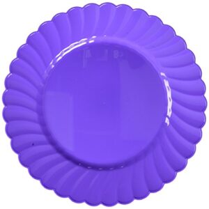 amscan party plates tableware items, 10 1/4", purple