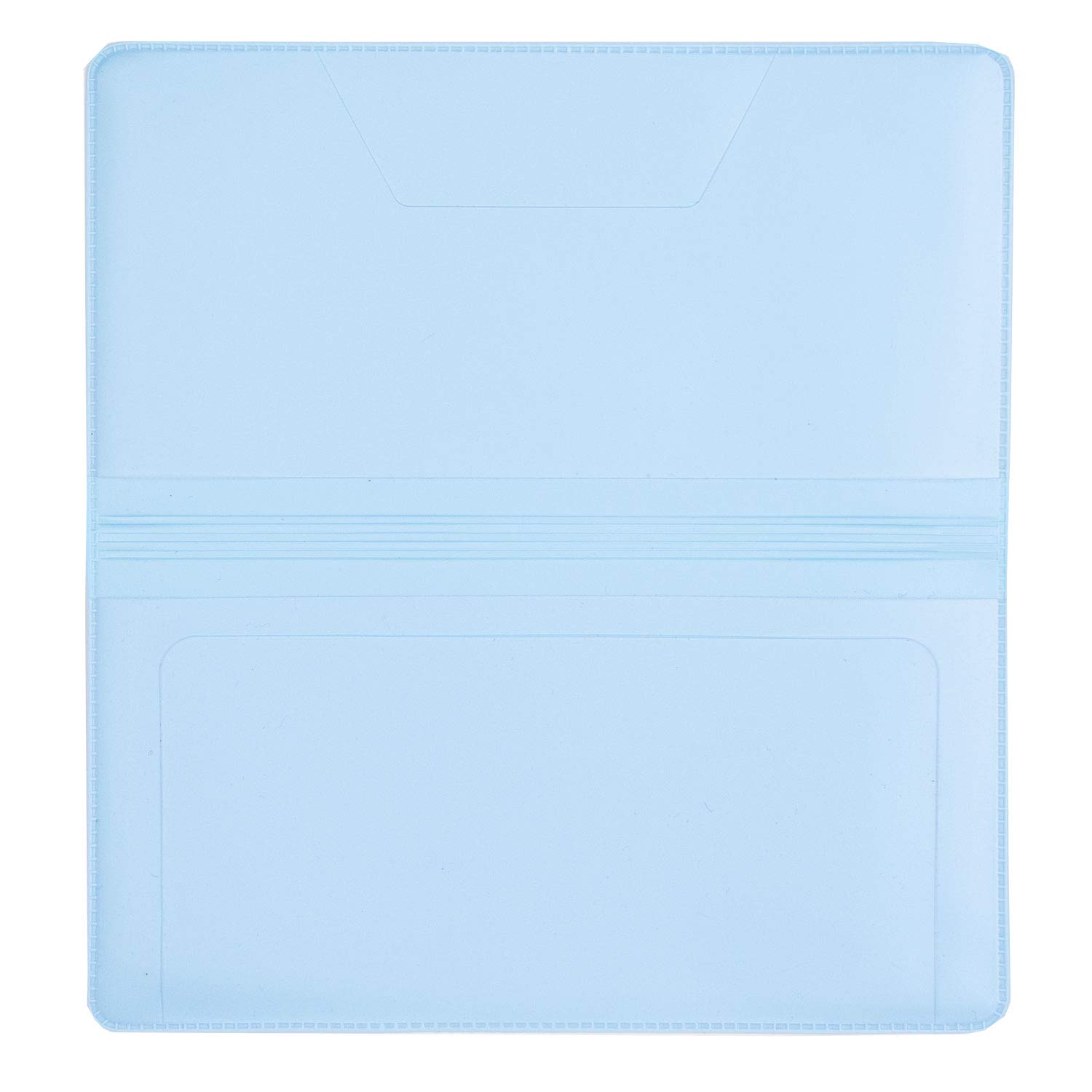 Baby Blue Vinyl Checkbook Cover, Top Tear Personal Vinyl Checkbook Cover