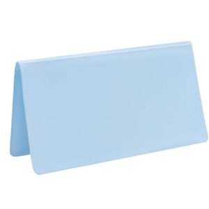 Baby Blue Vinyl Checkbook Cover, Top Tear Personal Vinyl Checkbook Cover