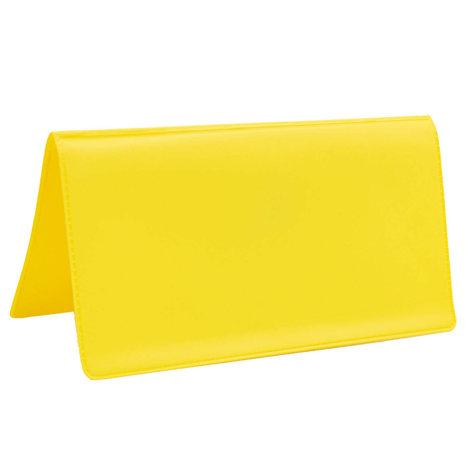 Yellow Vinyl Checkbook Cover, Top Tear Personal Vinyl Checkbook Cover