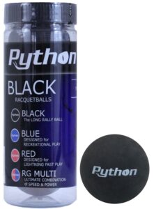 python 3 ball can black racquetballs (long rally ball!) (1)