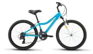 diamondback bicycles lustre 24 youth girls 24" wheel mountain gike, blue