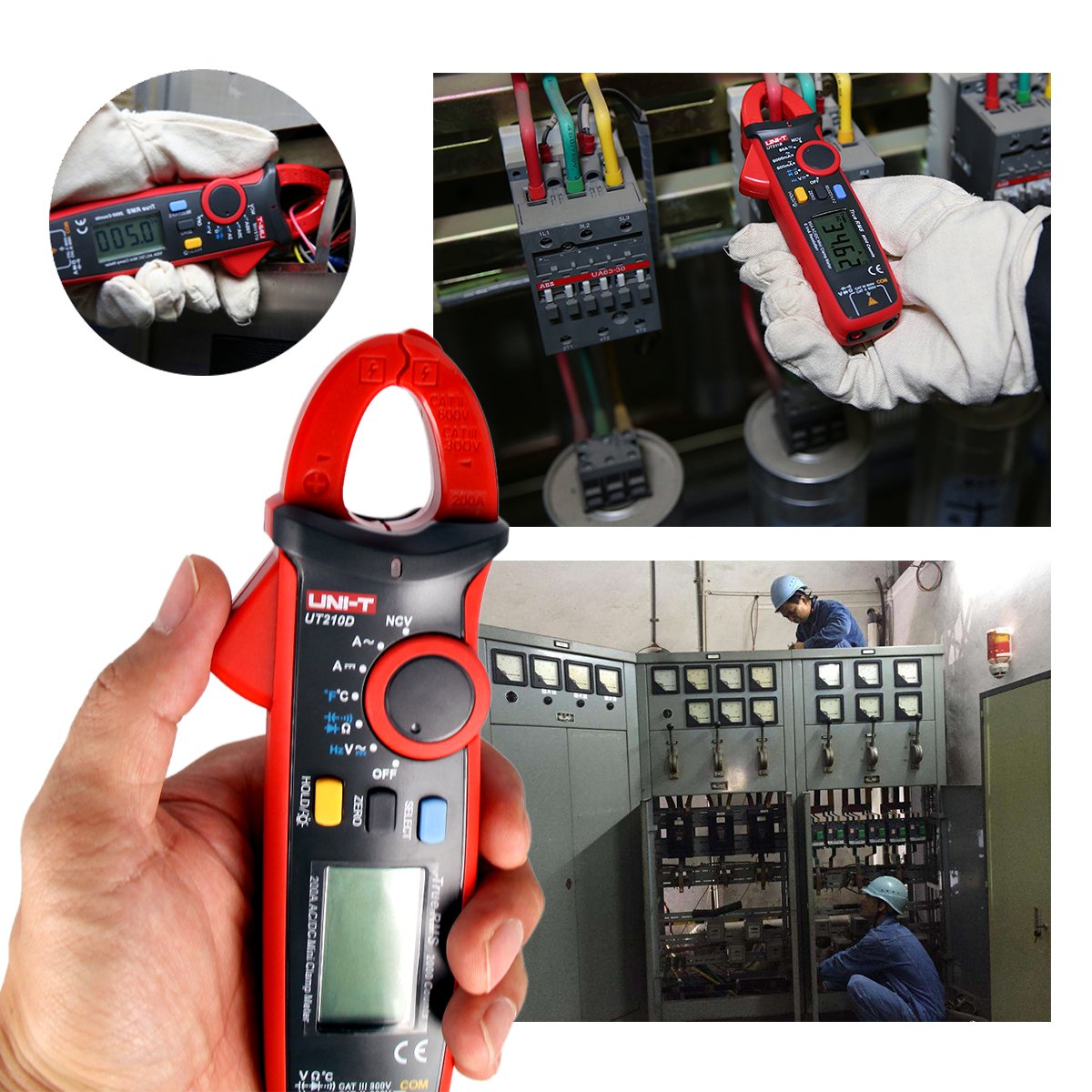 UNI-T UT210D Digital AC/DC Current Voltage Resistance Capacitance Clamp Meter