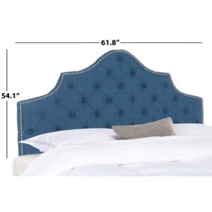 Safavieh Mercer Collection Arebelle Steel Blue Tufted Headboard (Queen)