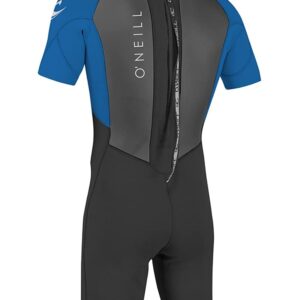 O'Neill Mens Reactor-2 2mm Back Zip S/S Spring Wetsuits, Black/Ocean, X-Large US