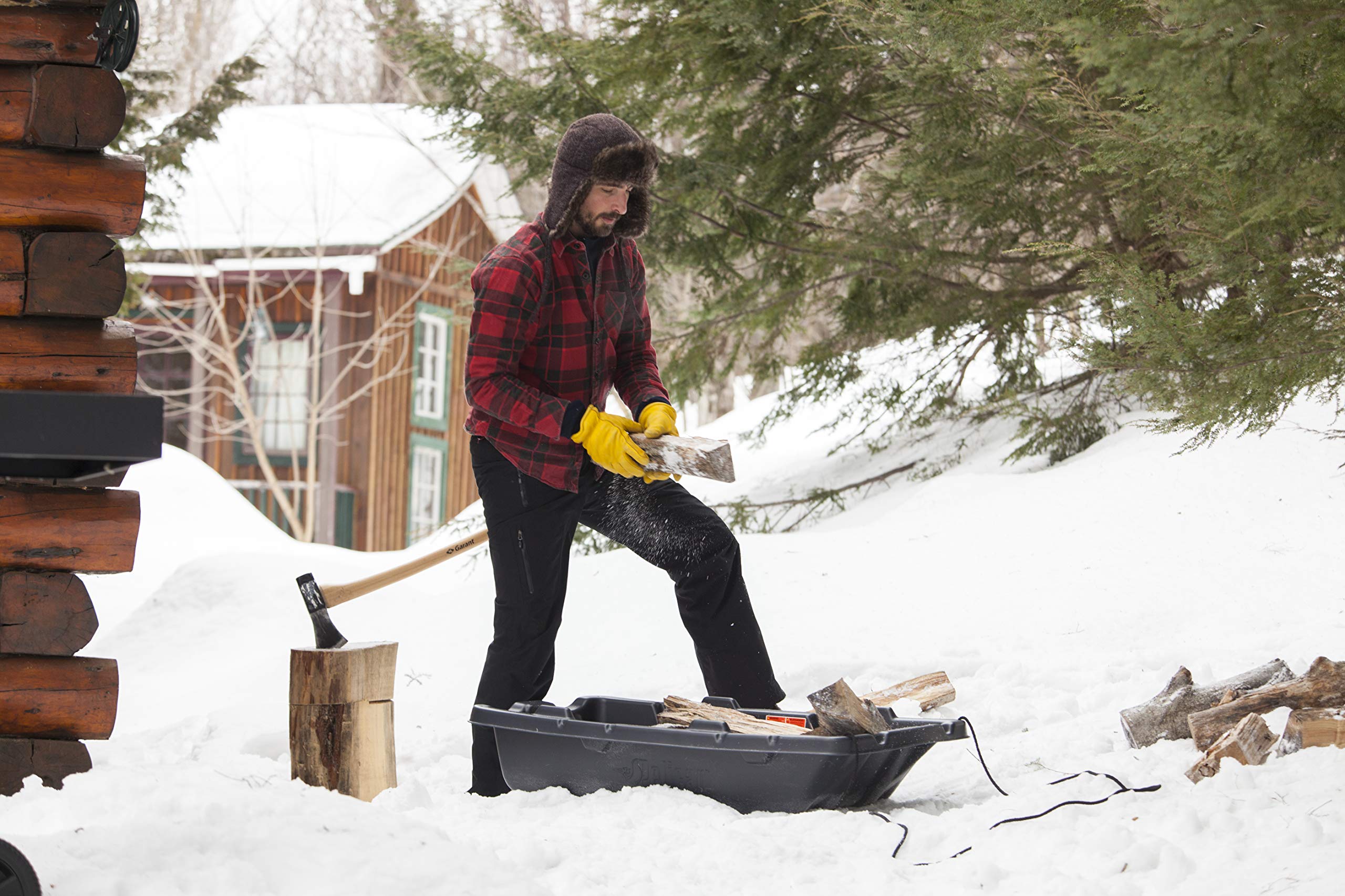 Pelican - Trek 45 Utility Sled - Black - Pull Rope - 4 Season Sled - Carry Up to 130lb - Heavy Duty RAM-X Construction - Use 2 Trek 45 to Enclose Gear - LDT45PA06-00