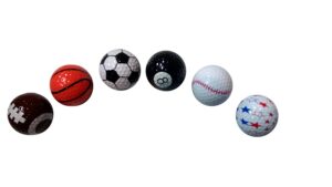 value novelty golf ball mix - mint quality - (pack of 50)