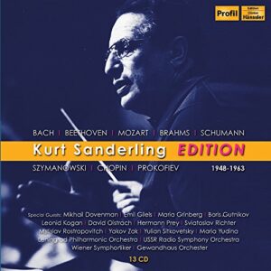 kurt sanderling edition [mikhail dovenman; emil gilels; maria grinberg; boris gutnikov; kurt sanderling] [profil: ph17018]