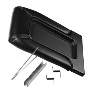 center console lid replacement kit black - replaces 924-811, 19127364, 19127365, 19127366 - compatible with chevy, gmc & cadillac vehicles - silverado, avalanche, tahoe, suburban, sierra, yukon