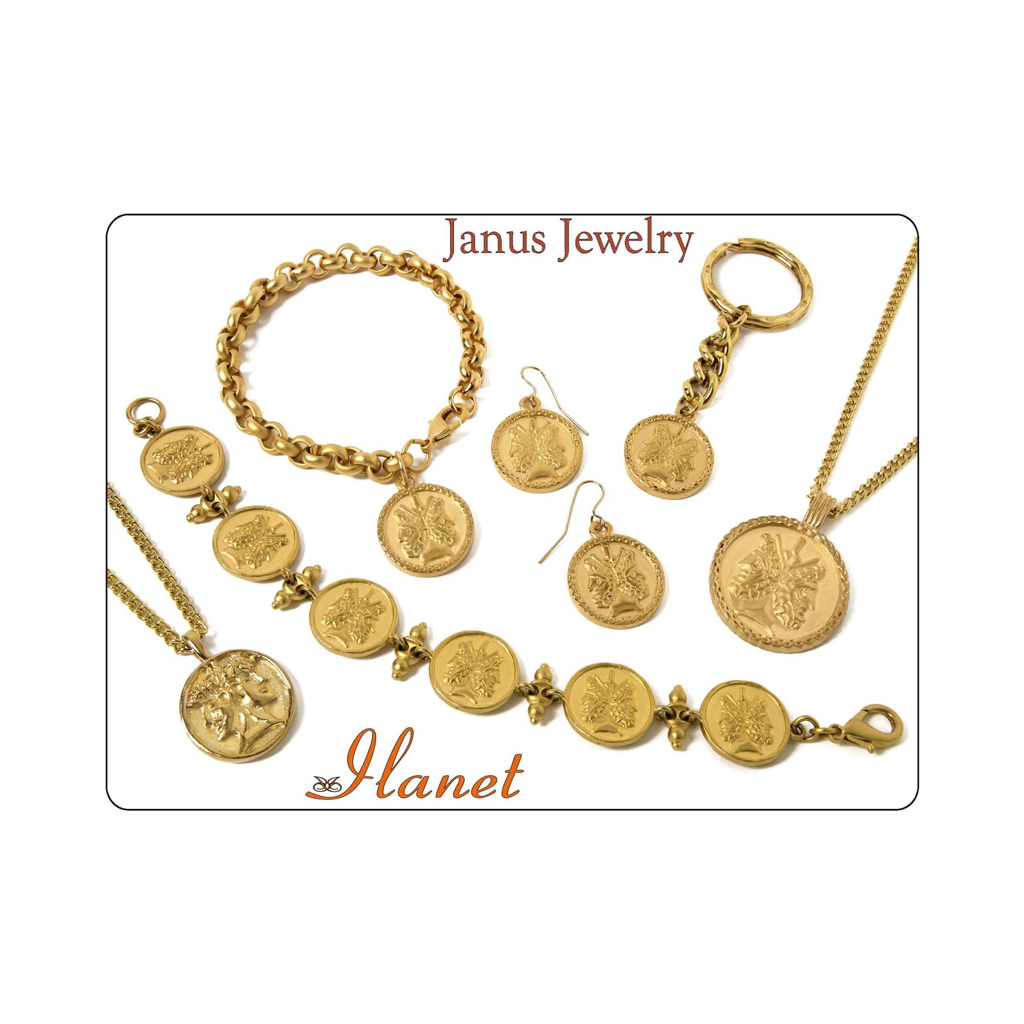 MADE IN USA - Reproduction of the Historic JANUS Double-headed Pendant, From ilanet Museum Collection