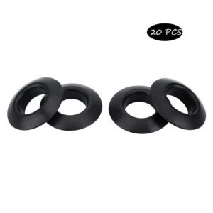 20 pcs durable practical rubber drip rings for kayak canoe rafting paddles shaft 30mm