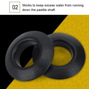 20 Pcs Durable Practical Rubber Drip Rings for Kayak Canoe Rafting Paddles Shaft 30mm