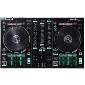 roland dj-202 2-channel serato dj controller with drum machine