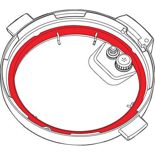 Instant Pot Tempered Glass lid – 9 in. (23 cm) - 6 Quart & Instant Pot Sealing Rings – 2-Pack, 6 Quart