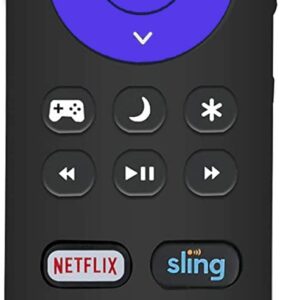 Universal Remote Control Replacement for Insignia ROKU TV Remote w/Volume Control & TV Power Button for All Insignia Roku TV (No Pairing Needed)