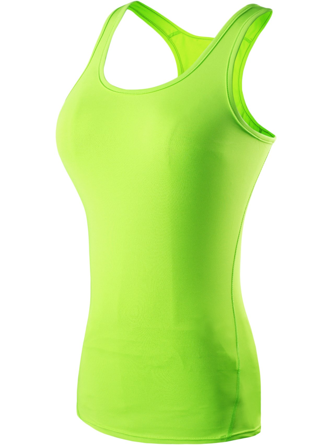 NELEUS Women's 3 Pack Compression Athletic Tank Top for Yoga Running,Green,Blue,Red,EU 2XL,XL