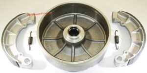 new rear brake drum & shoes set for honda trx 500 foreman & rubicon (replaces oe 43620-hn2-000)