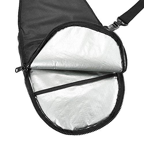 LIXADA Kayak Paddle Bag Long Kayak Boat Canoe Paddle Storage Bag Holder Pouch Cover (Black)