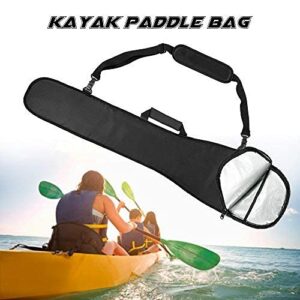 LIXADA Kayak Paddle Bag Long Kayak Boat Canoe Paddle Storage Bag Holder Pouch Cover (Black)