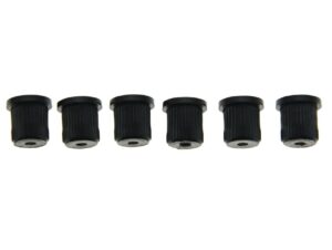 dopro set of 6 black guitar string through body 5/16" string ferrules for american standard telecaster