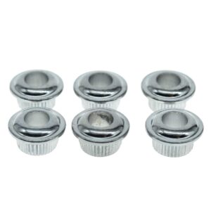 dopro metal chrome 10mm guitar tuners conversion bushings adapter ferrules for vintage guitar tuning keys