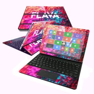 mightyskins skin compatible with samsung galaxy book 10.6" - flava | protective, durable, and unique vinyl decal wrap cover | easy to apply, remove, and change styles | made in the usa